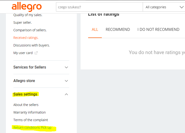 Allegro: marketplace guide – ChannelEngine Help Center