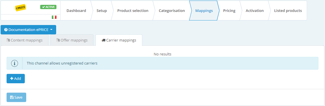 ePRICE: marketplace guide – ChannelEngine Help Center