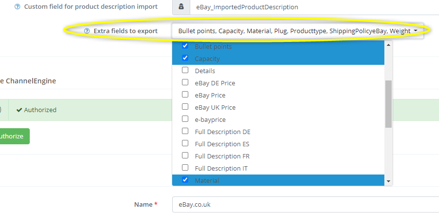 eBay: how to set up product information – ChannelEngine Help Center